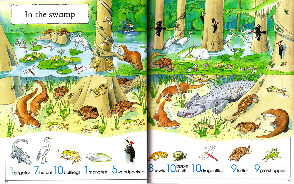 The Usborne Big Book of Things to Spot 认知启蒙趣味大发现绘本 电子版PDF 百度云网盘下载 | 咿呀 ...