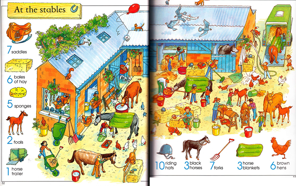 The Usborne Big Book of Things to Spot 认知启蒙趣味大发现绘本 电子版PDF 百度云网盘下载 | 咿呀 ...