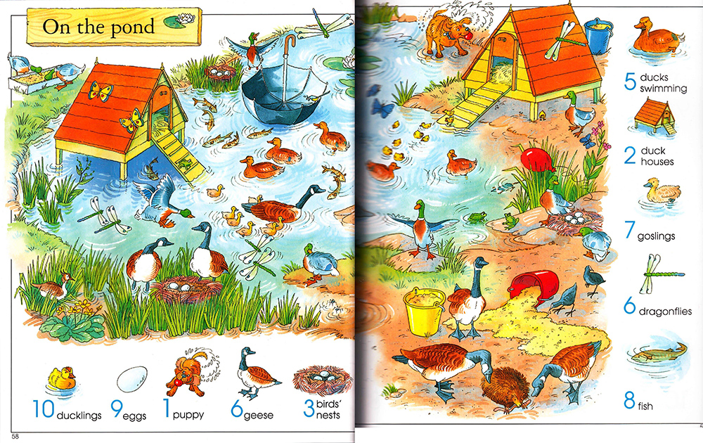 The Usborne Big Book of Things to Spot 认知启蒙趣味大发现绘本 电子版PDF 百度云网盘下载 | 咿呀 ...