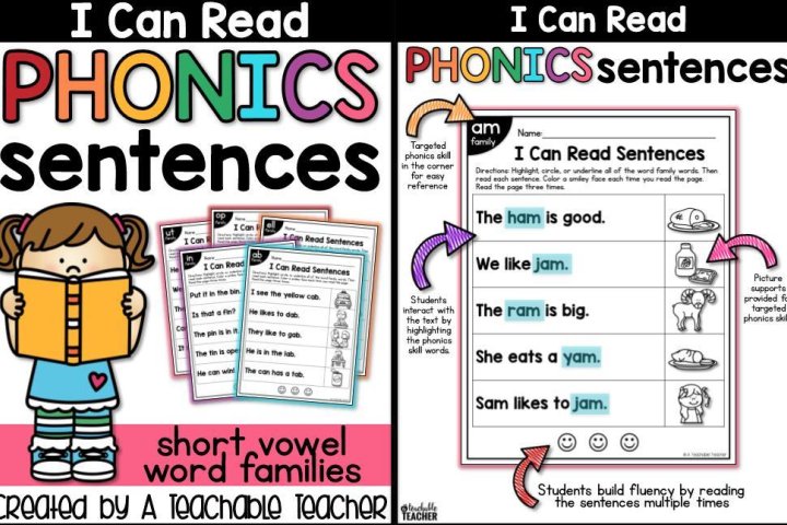 I can read Phonics Sentences BUNDLE自然拼读句子练习高清pdf 百度云网盘下载 | 咿呀启蒙 ...