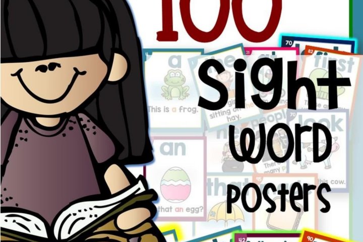 《Sight word posters 300》全三册高频词英语闪卡电子版PDF 百度云网盘下载 | 咿呀启蒙yiyaqimeng.com