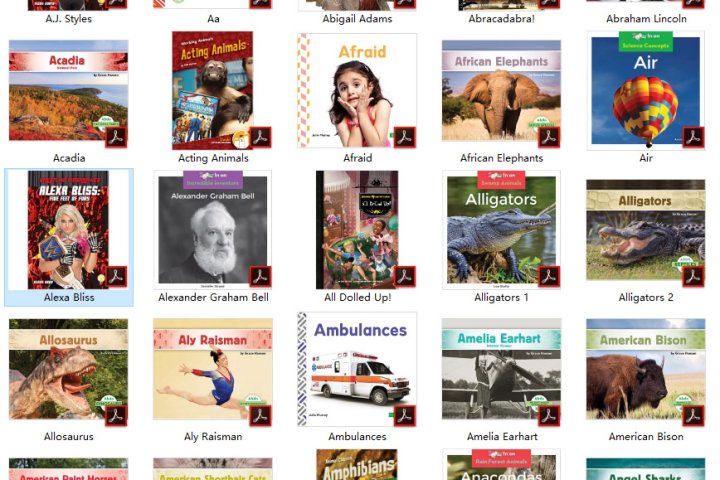 1250本Abdo Digital英文绘本电子书PDF集合 百度云网盘下载 | 咿呀启蒙yiyaqimeng.com