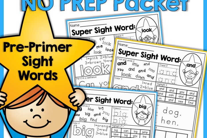 Sight Word Super Stars高频词练习纸 电子版PDF 百度云网盘下载 | 咿呀启蒙yiyaqimeng.com