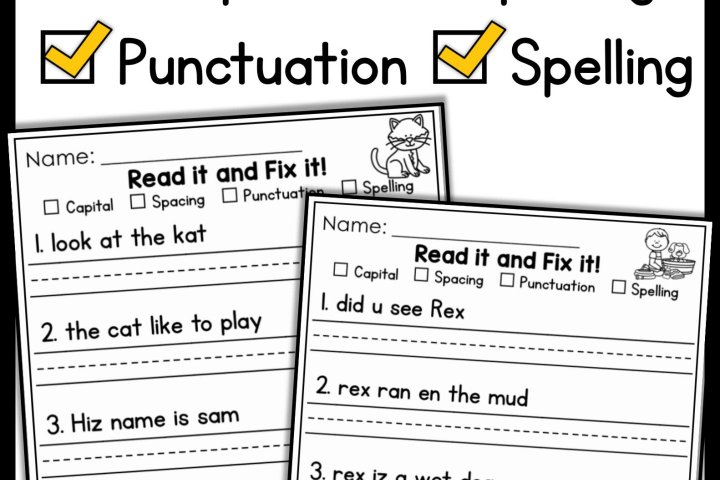 英文句子改错作业纸~Fix it Up Sentences The Bundle 电子版PDF 百度云网盘下载 | 咿呀启蒙 ...